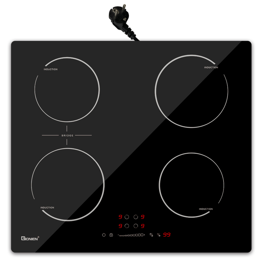 Induction Hob with Plug 60 cm 16 Amp, Integrated Electric Hob Plug in ...